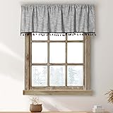Amazon.com: Boho Tassel Kitchen Valances for Windows Modern Farmhouse ...