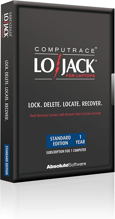LoJack for Laptops Standard - 1 Year for PC (Theft recovery software ...