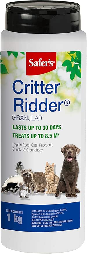 Safer's 3142CAN Critter Ridder Animal Repellent Granules - 1 Kg: Amazon ...