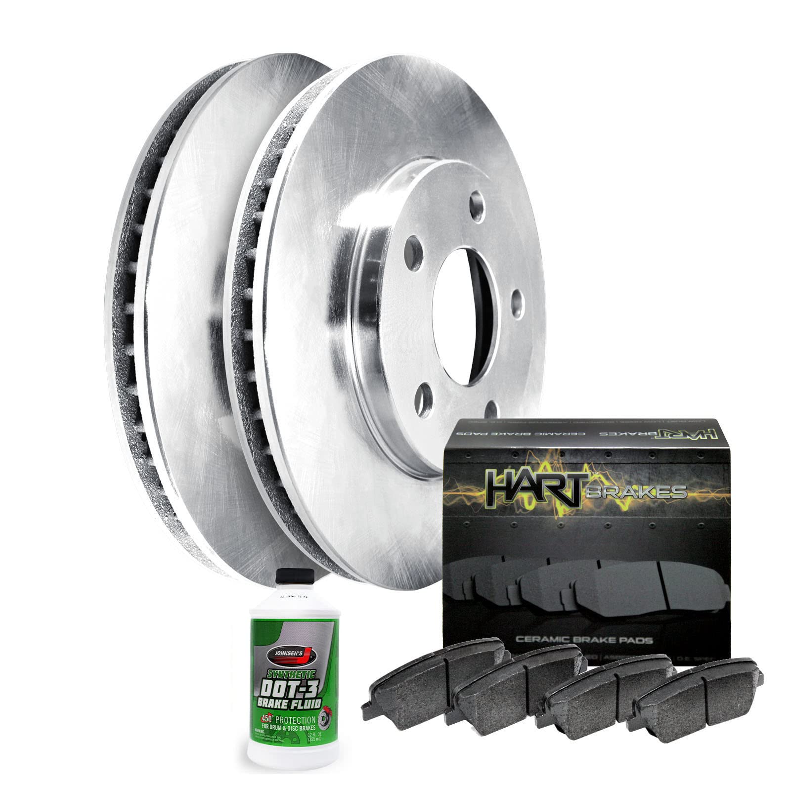 Hart Brakes Front Brakes and Rotors Kit |Front Brake Pads| Brake Rotors ...