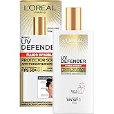 L'Oréal Paris Protector Solar Diario FPS50+ UV Defender Hidratación Intensa, 40ml : Amazon.com ...