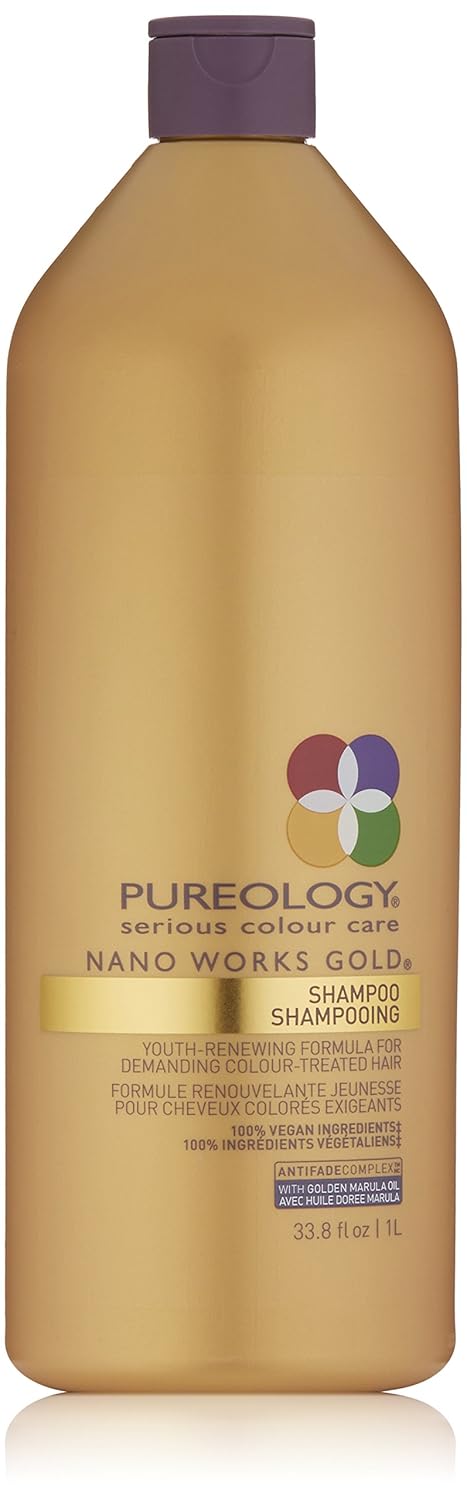 Amazon.com: Pureology Nano Works Gold Cleansing Shampoo, 33.8 Fl Oz ...
