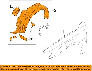 Amazon.com: Genuine Hyundai 86811-3L000 Wheel Guard Assembly: Automotive