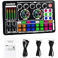 Amazon.com: Bonkyo Professional Audio Mixer, F999 Live Sound Card With ...