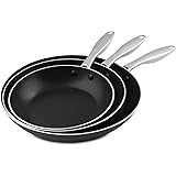 Amazon.com: Aluminum Nonstick Frying Pan Set - (3-Piece 8 Inches, 9.5 ...