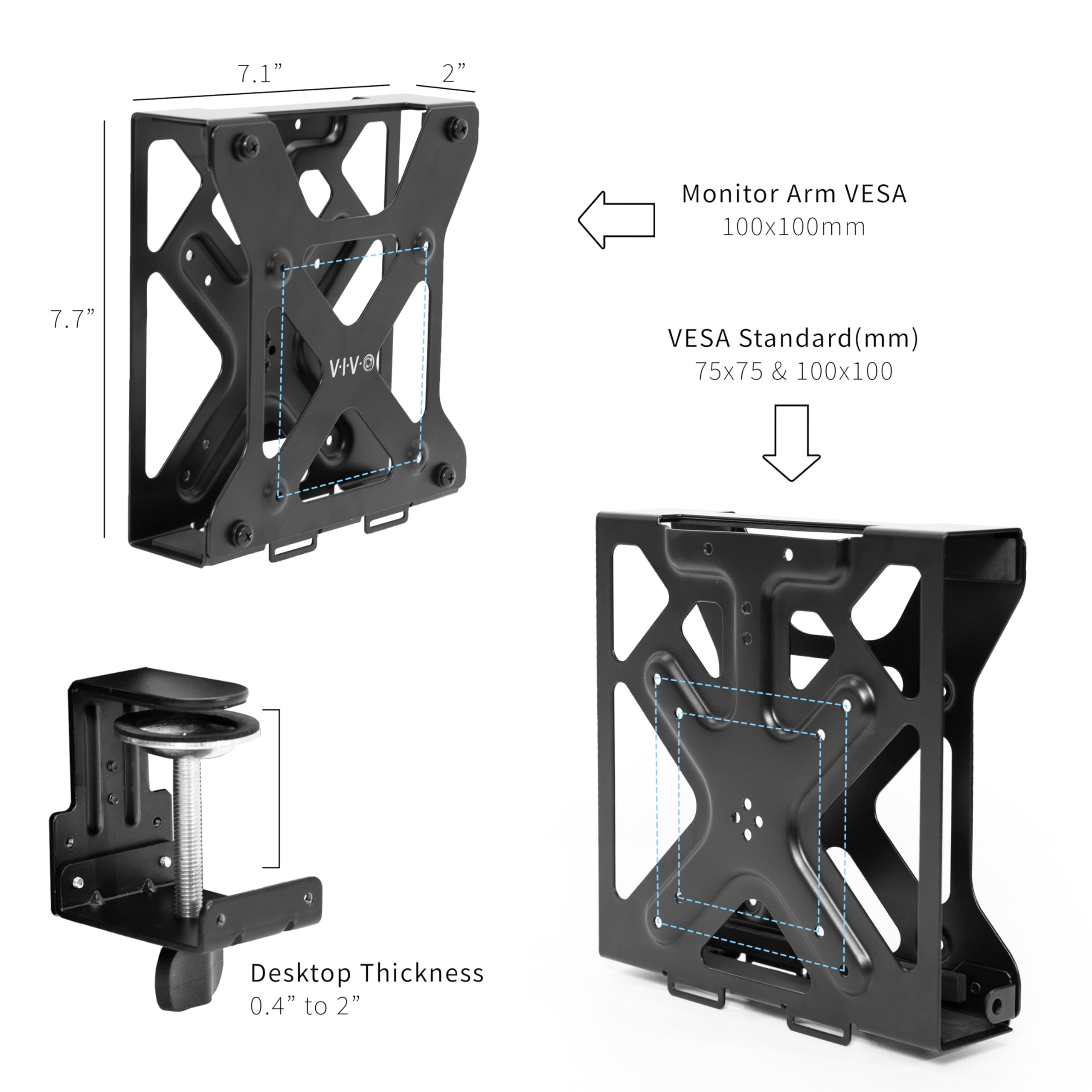 Mua VIVO Behind Monitor VESA Mount Designed for Dell OptiPlex Micro CPU ...