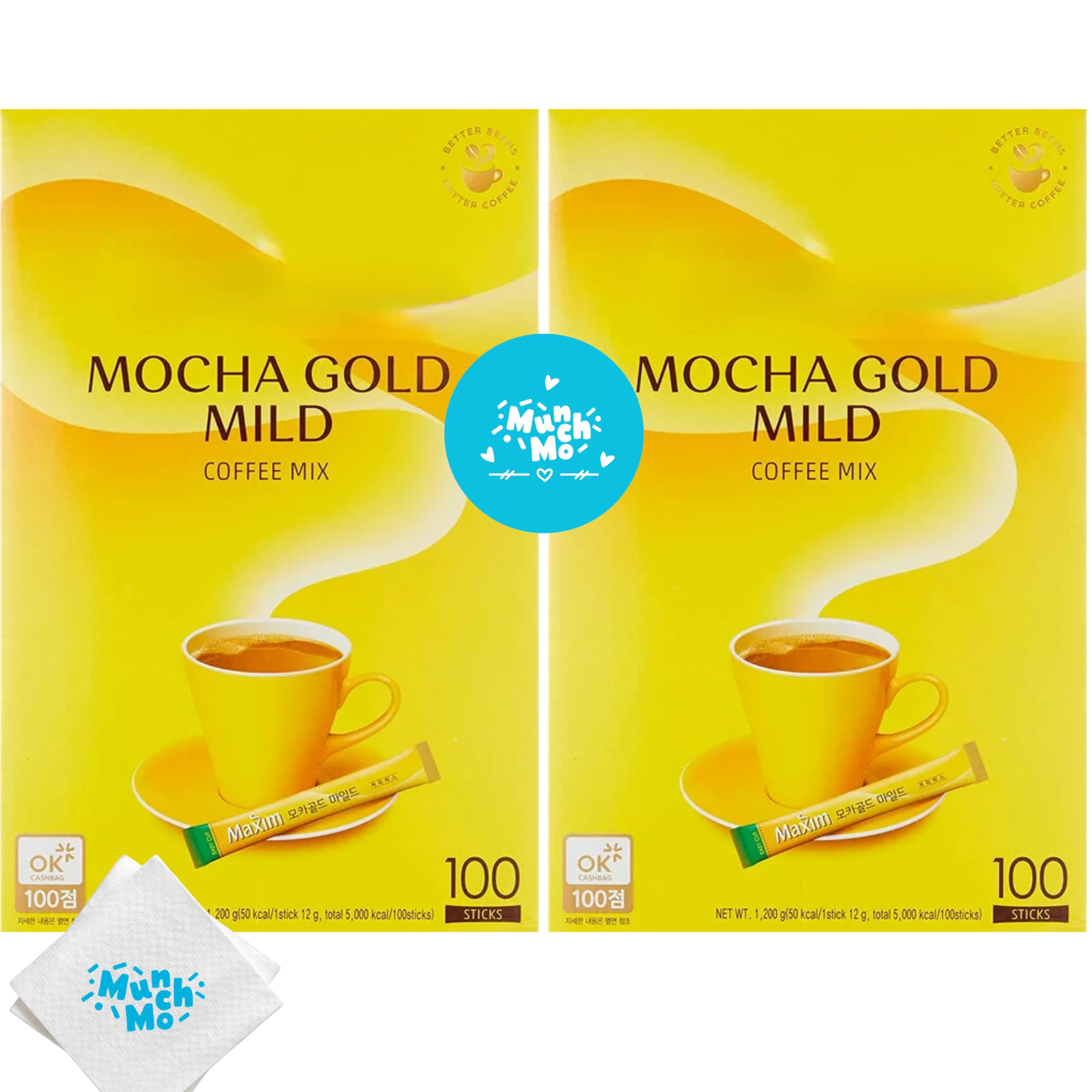 Mua Maxim Mocha Gold Mild Coffee Mix 2 Boxes (100 Ct Each) - Korean ...