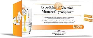 LivOn Labs Lypo-Spheric Vitamin C | 30 Packets | 1,000 mg Vitamin C Per Packet | Liposomal ...