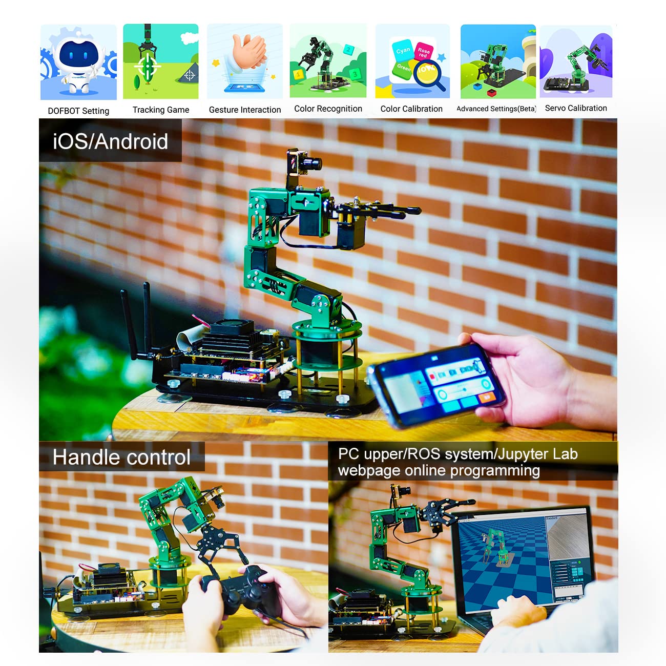 Mua Yahboom Robot Arm Kit 6DOF for Raspberry Pi 5 AI Programmable ...