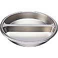 Amazon.com: Winco Round Divided Food Pan, Stainless Steel Medium: Round ...