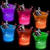 Amazon.com: 6 Pcs LED Ice Bucket Bulk with Scoop and Tongs 4L LED Light ...