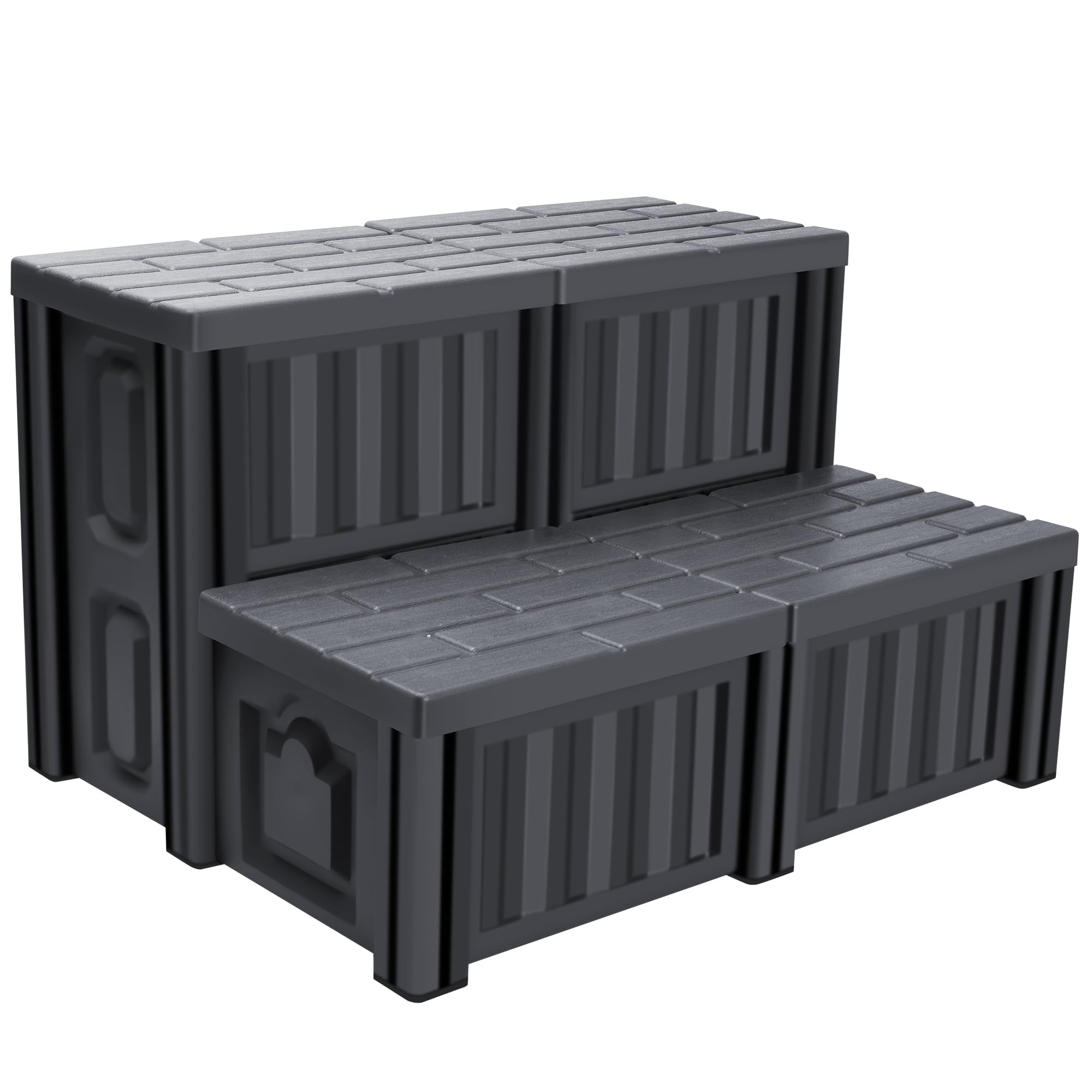 AOSYCO Hot Tub Steps Outdoor Stairs No Drill No Screws Sturdiness Spa ...