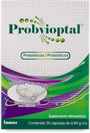 Probvioptal Probióticos y Prebióticos 30 cápsulas: Amazon.com.mx: Salud ...