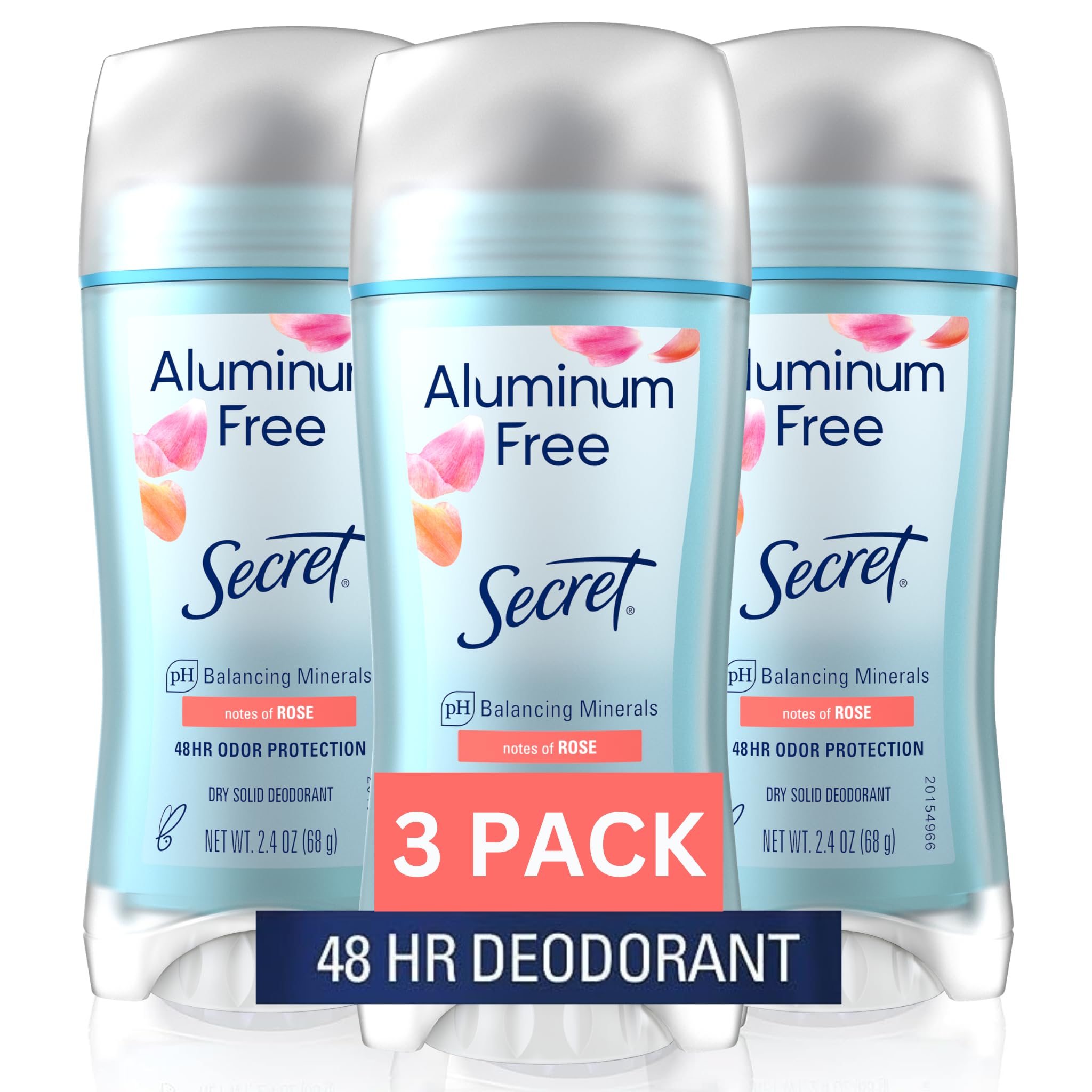 Secret Aluminum Free Deodorant for Women, 48hr Odor Protection, Free of ...