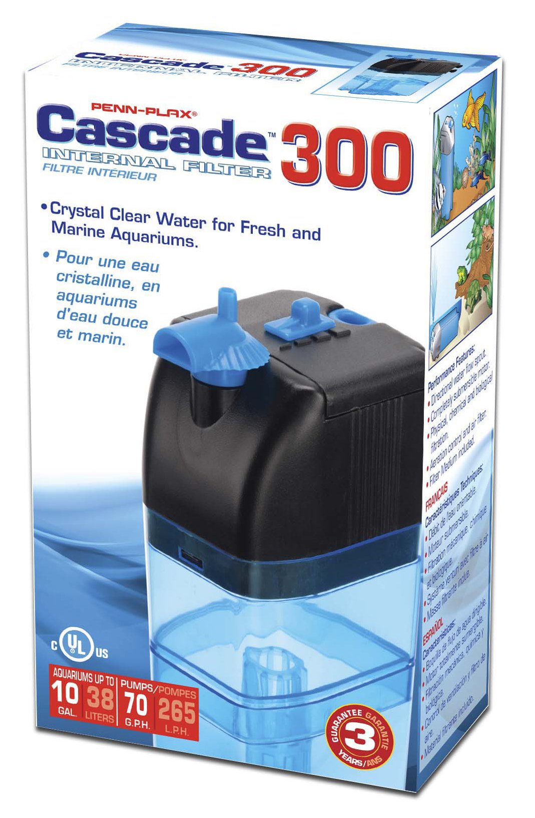 Mua Cascade 300 Fully Submersible Internal Filter – Provides Physical ...