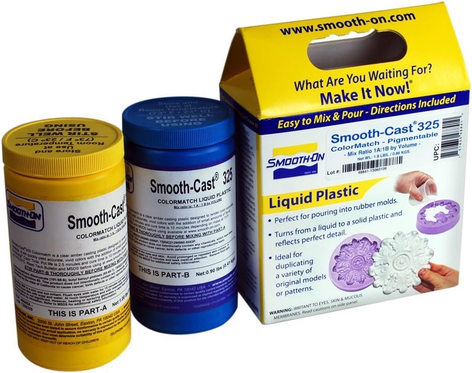 Smooth-On Smooth-Cast 325 ColorMatch Liquid Plastic Compound Smooth ...