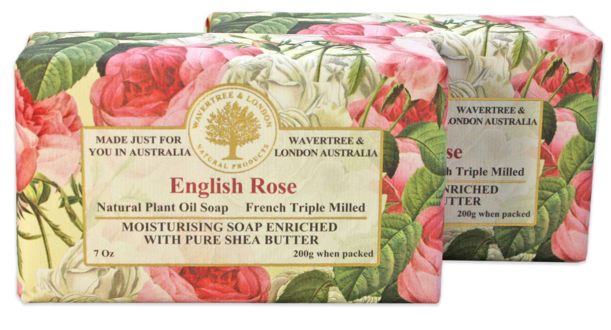 Mua English Rose Scented Natural Soap (2 Bars), 7oz Moisturizing French ...