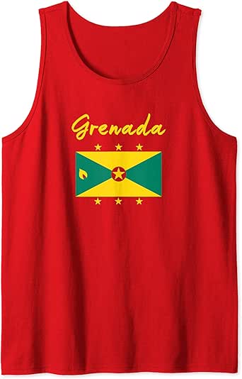 Amazon.com: Grenada Flag Grenadian Caribbean Carnival Mas Tank Top ...