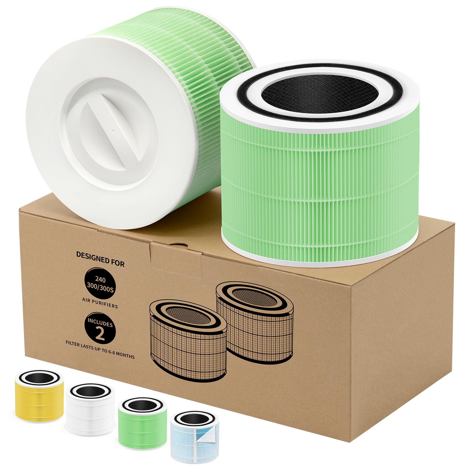 HSIAMEN Toxin Absorber Filter Compatible with Levoit Core 300 & PuroAir ...