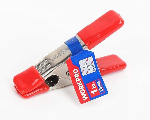 WORKPRO W032006 Steel Spring Clamp, Heavy-Duty, 1 In., Non-Marking PVC ...