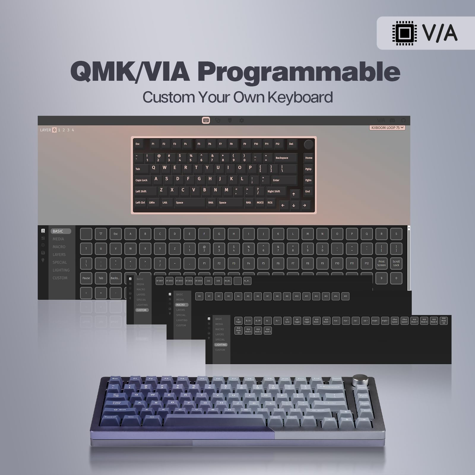 Mua KiiBoom Loop 75 75% Full Aluminum Block Structure Mechanical ...