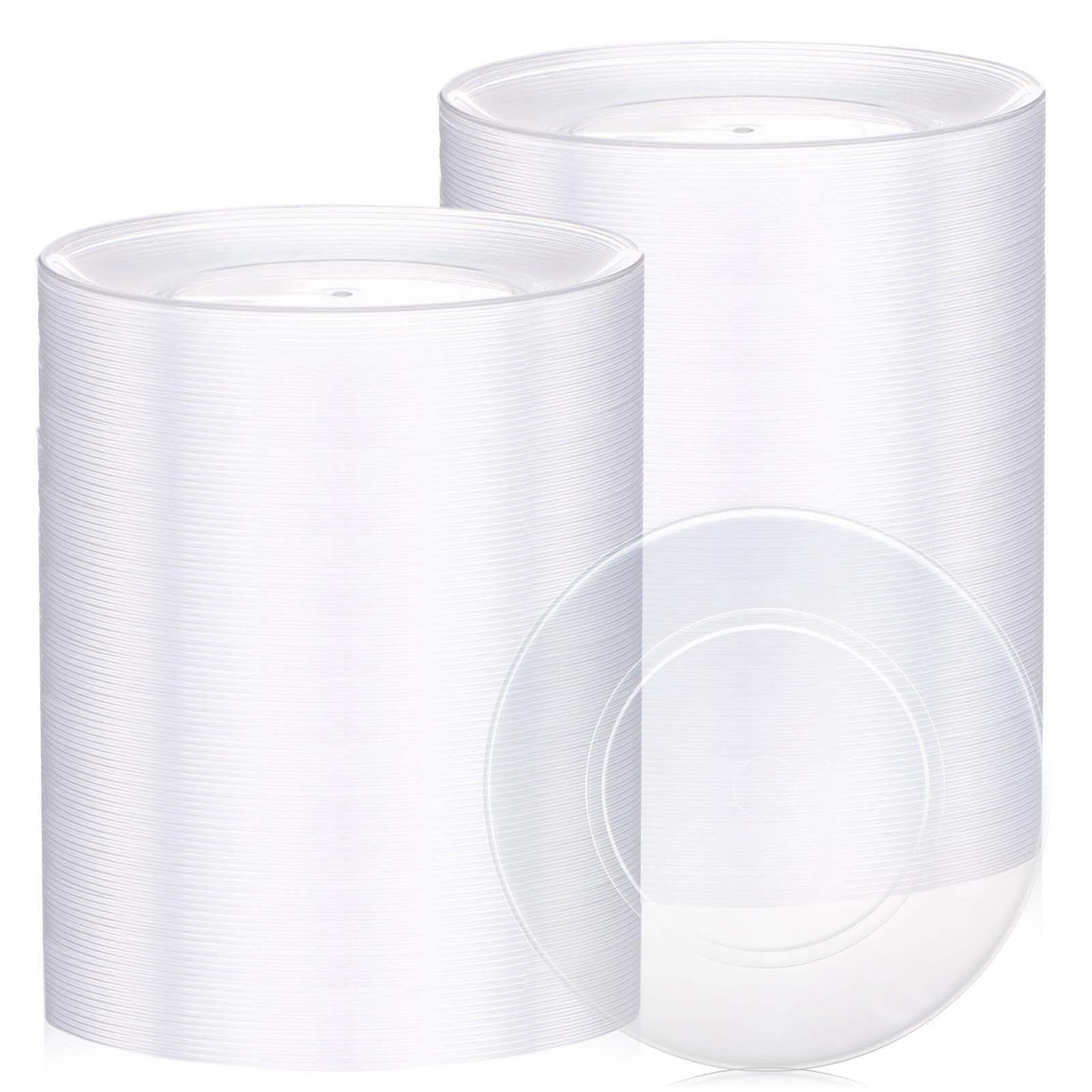 Mimorou Clear Plastic Dessert Plates 5.5 Inch Disposable Cake Plates ...