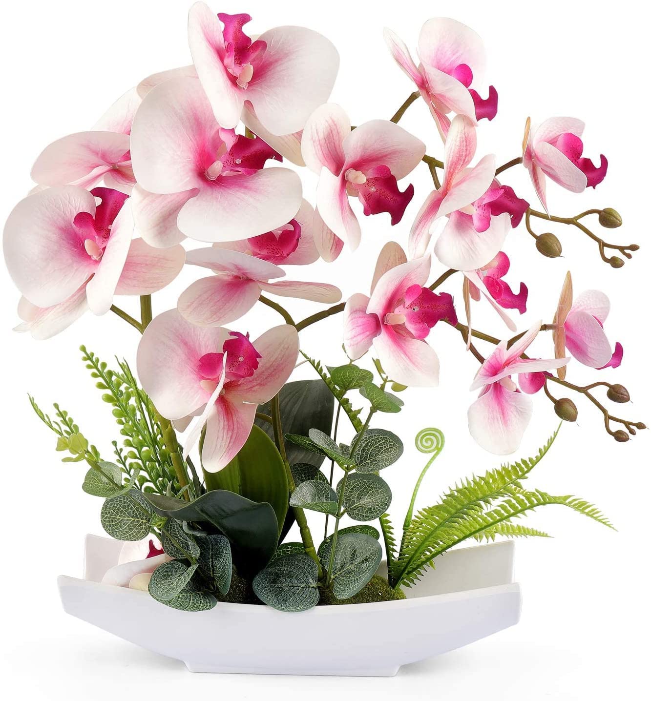 YOBANSA Decorative Real Touch Silk Orchid Bonsai, Artificial Flowers ...