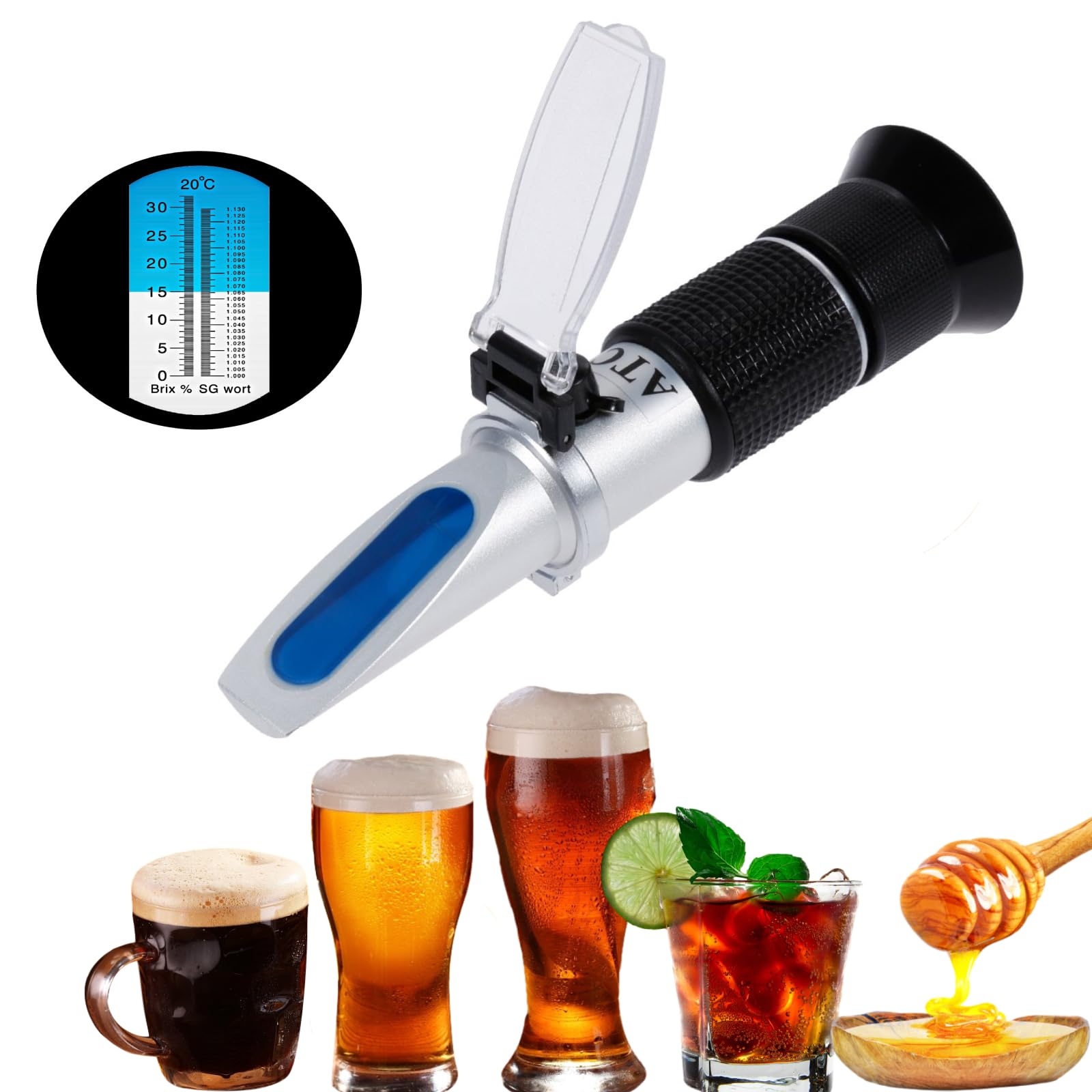 Mua Anpro Brix Refractometer with ATC,Refractometer for win Moisture ...