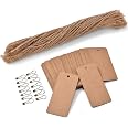 Amazon.com: 200PCS Price Tags with Pre Cut Jute String and Safety Pins ...