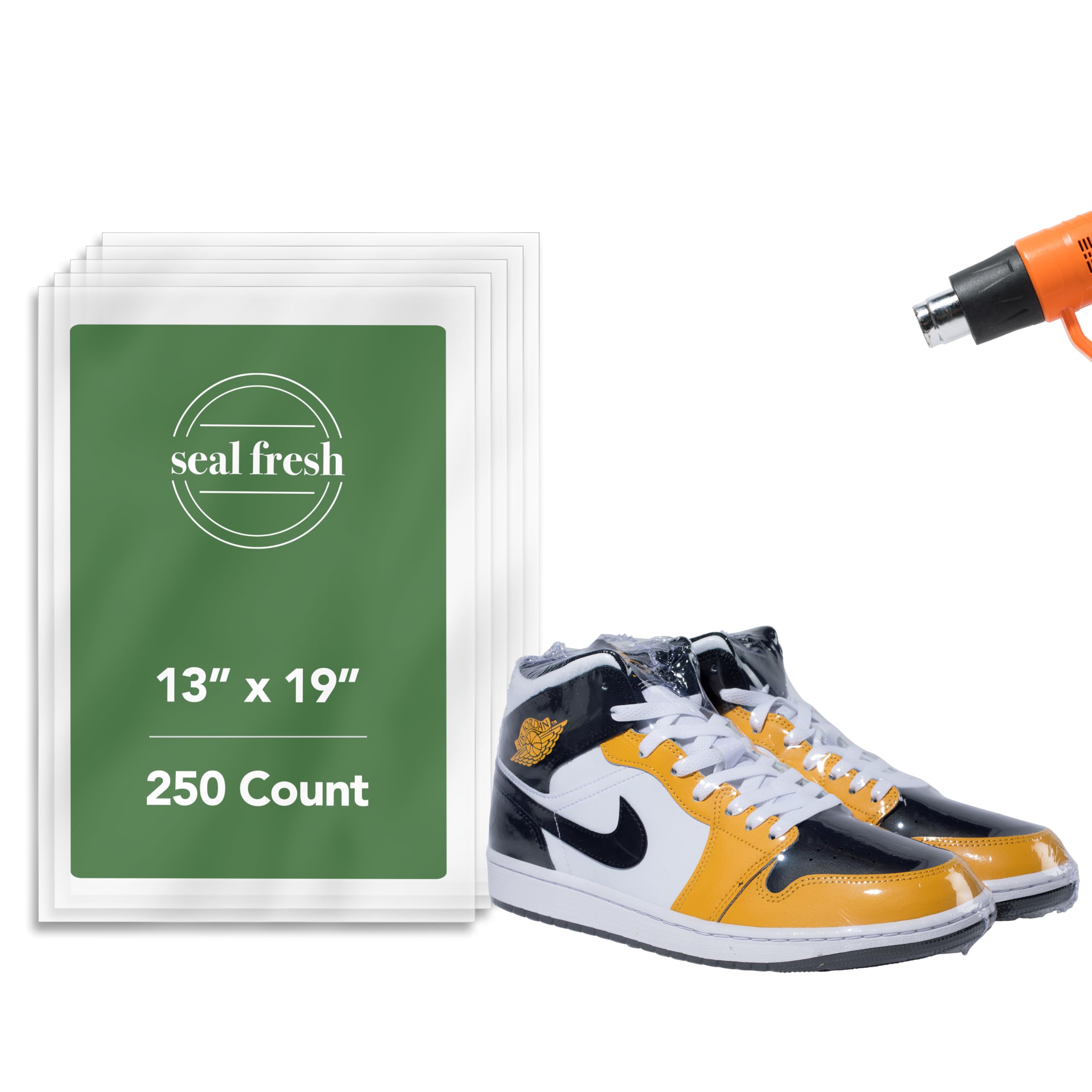 Seal Fresh Shrink Wrap Bags – 13" x 19" (250 Count) – Shrink Plastic ...