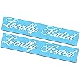 Amazon.com: 2 Pack - Locally Hated Decals/Stickers 2x11 : Automotive