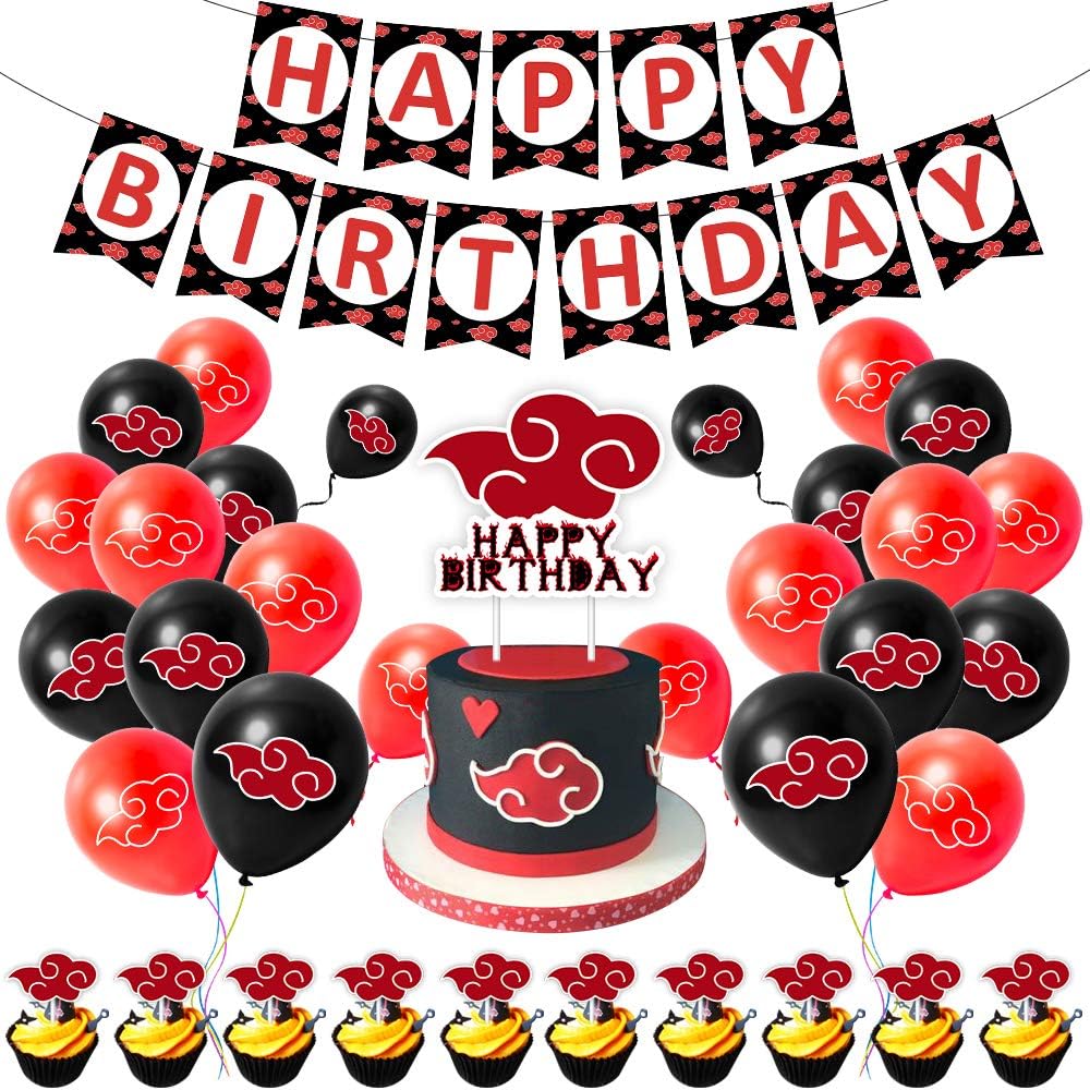 JUZIPI Anime Party Birthday Party Supplies Birthday Decoration Include ...
