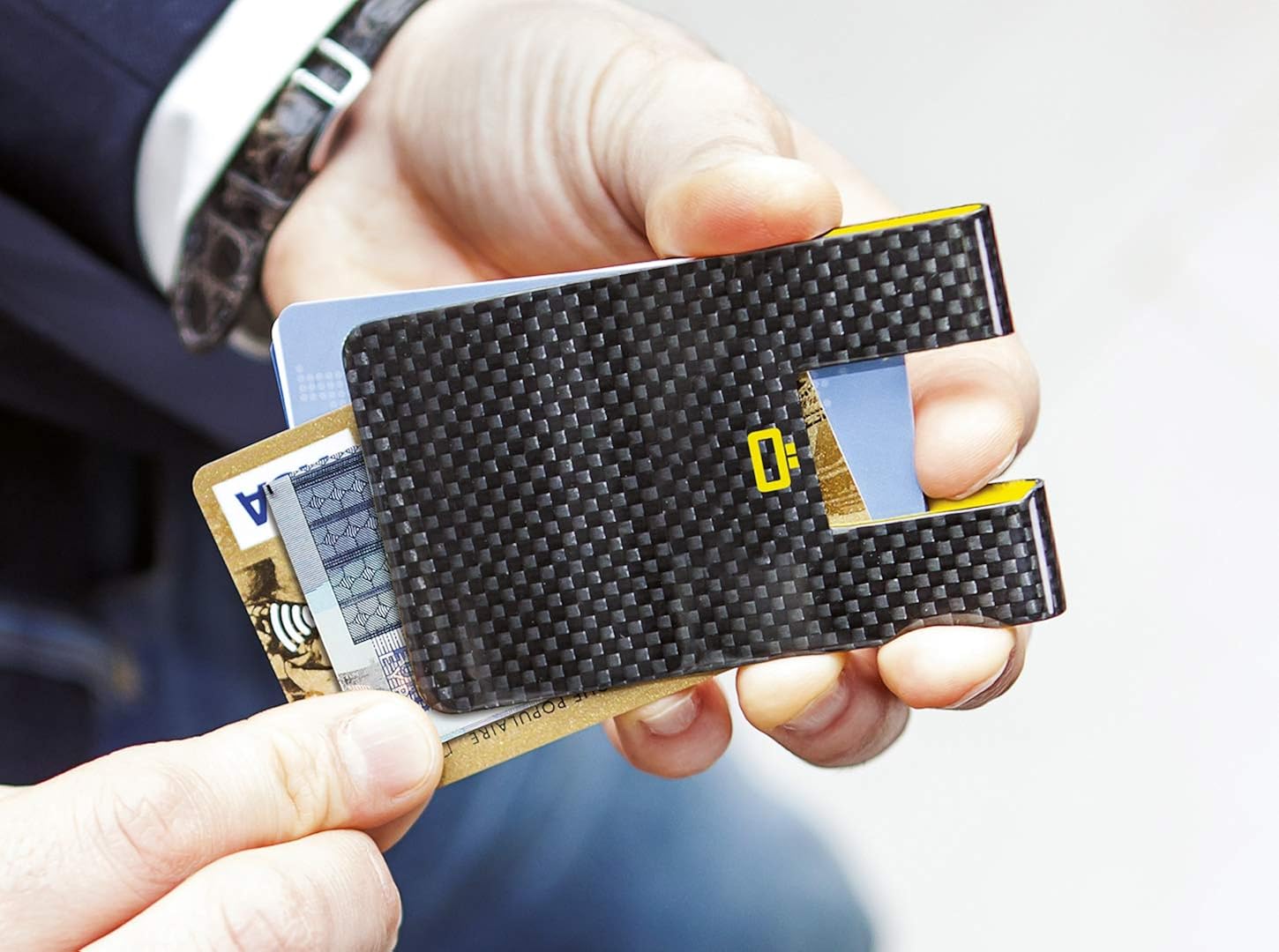 Ögon Smart Wallets – 3C Carbon Card Clip – Ultra Compact RFID Blocking ...