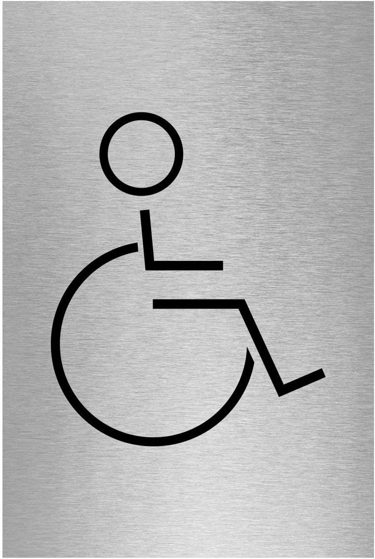 Viro Display Slimline Aluminium Modern Stick Figure Accessible Toilet ...