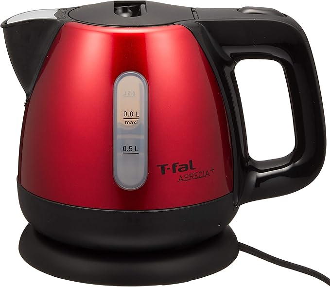 Tefal electric kettle "Apureshia plus" compact model metallic ruby ??red 0.8L BI805F71: Amazon ...