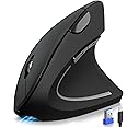 Amazon.com: TECKNET Ergonomic Mouse, Rechargeable 2.4G+Bluetooth ...