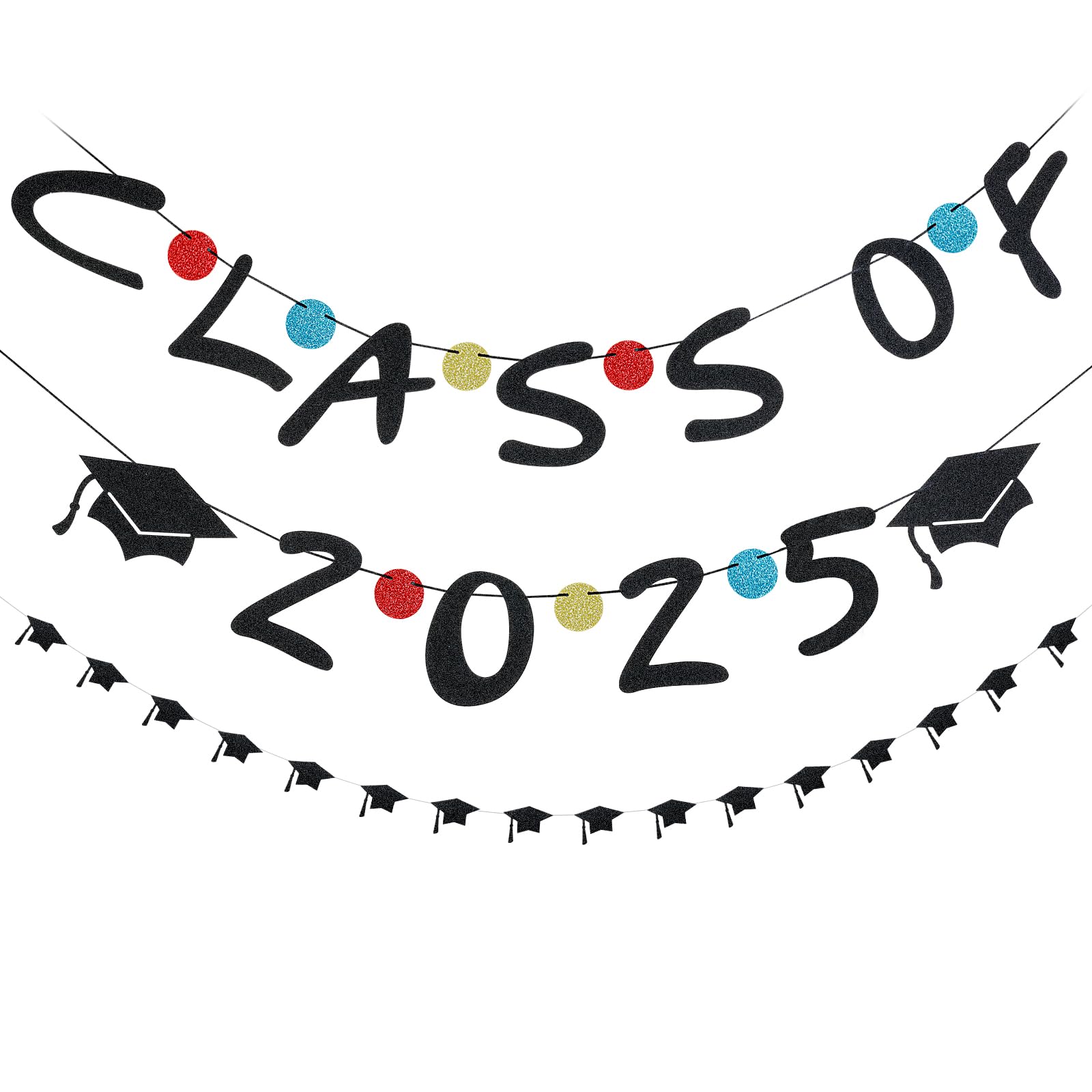 Class of 2025 Banner Black Graduation Banner 2025 Class of 2025 ...