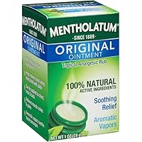 Amazon.com: Mentholatum Ointment Jar, 1 OZ : Health & Household