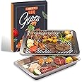 Amazon.com: Grilling Prep and Serve Trays, Set of 2 Stackable Stainless ...
