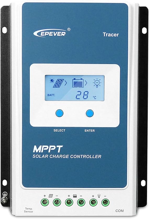 EPEVER MPPT Solar Charge Controller 20A 12V/24V Auto Work Solar Panel Charging Regulator Max PV ...