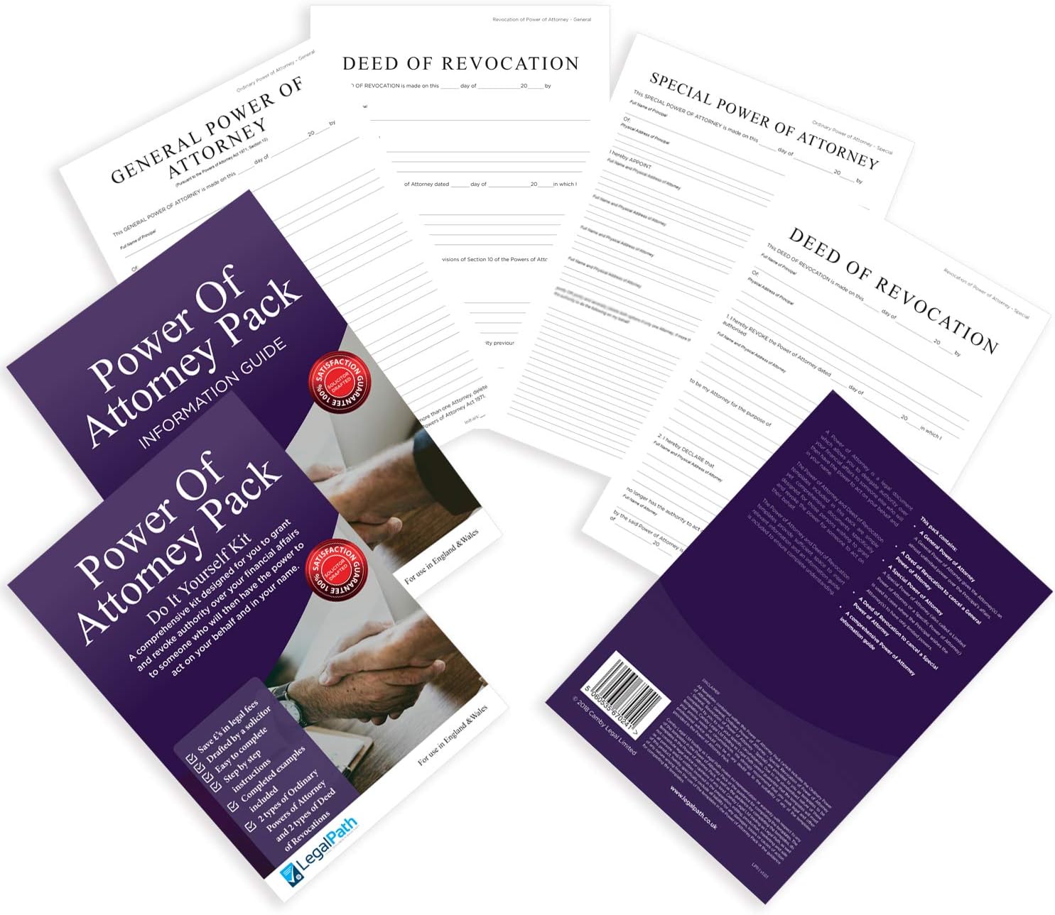 Power of Attorney Forms Pack (DIY Kit) Includes Two Types of Ordinary ...