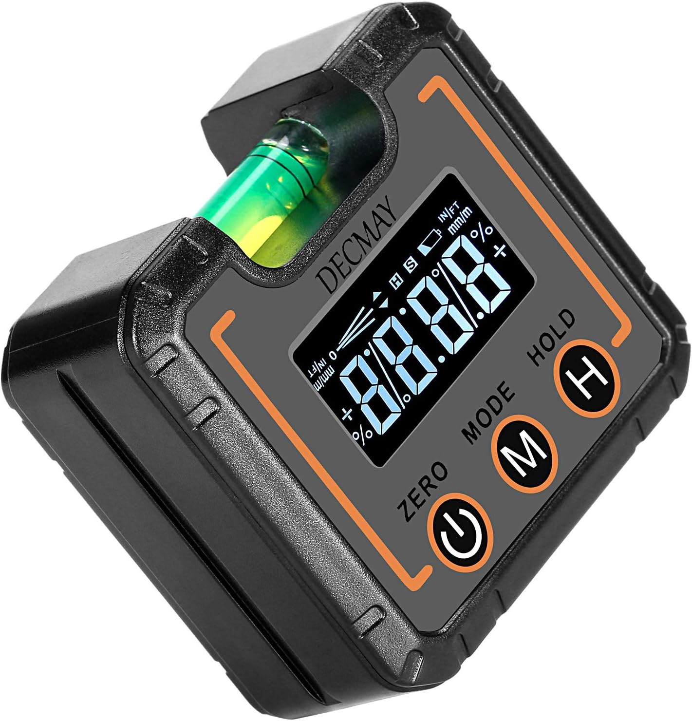 DECMAY Digital Level Box, LCD Digital Level Angle Gauge, Waterproof ...