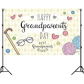 Amazon.com : Happy Grandparents Day Banner Backdrop 7x5FT Best ...