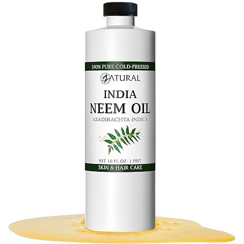 Zatural Naturally Grown Neem Seed Oil 100% Pure Cold Pressed for Hair ...