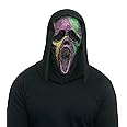 Amazon.com: Fun World Ghost Face Mardi Gras Bling Full Mask- Officially ...