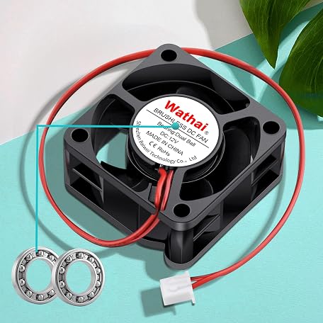 Mua Wathai 40mm x 20mm 12V Dual Ball Bearing DC Brushless Cooling Fan ...