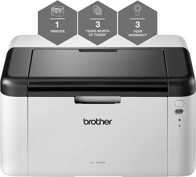 Brother HL-1210W All in Box - Impresora láser Monocromo (32 MB, WiFi, 5 ...