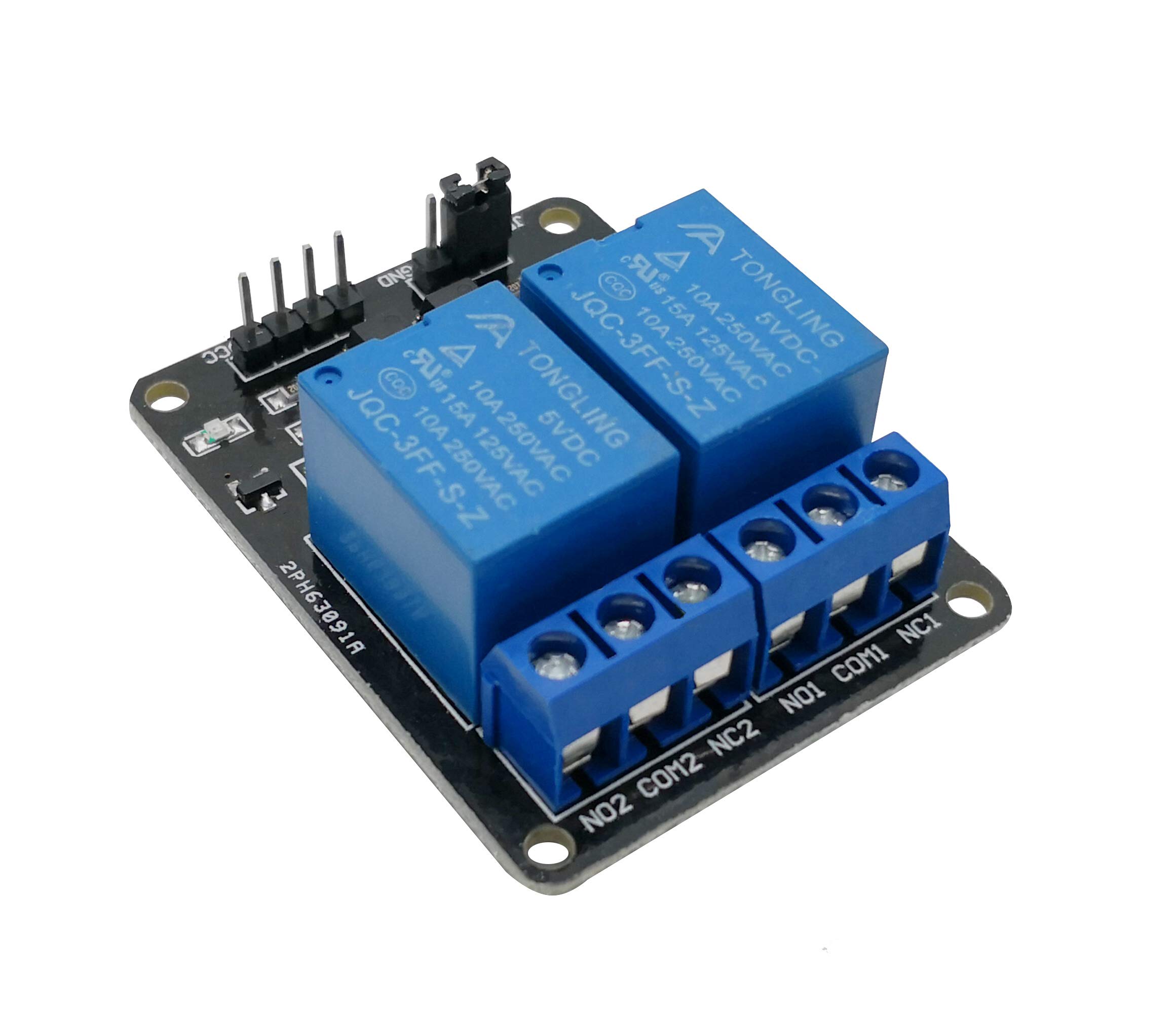 Excelity 2 Channel DC 5V Relay Module For Arduino Raspberry Pi DSP AVR ...