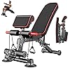 Adjustable Weight Bench Utility Workout Bench for Home Gym,Foldable ...