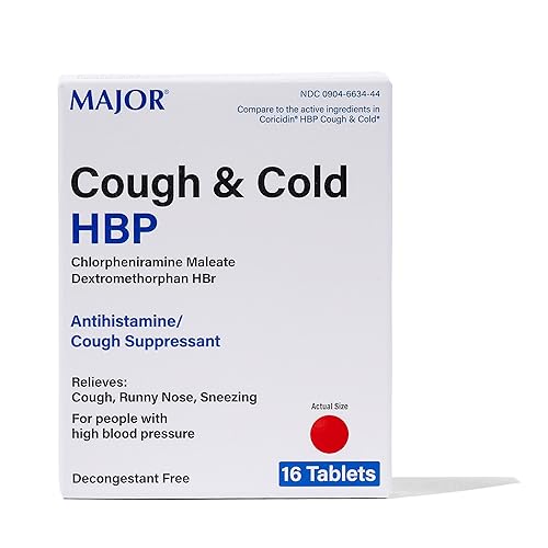 MAJOR Cough and Cold HBP Tablets - Antihistamine and Cough Suppressant ...